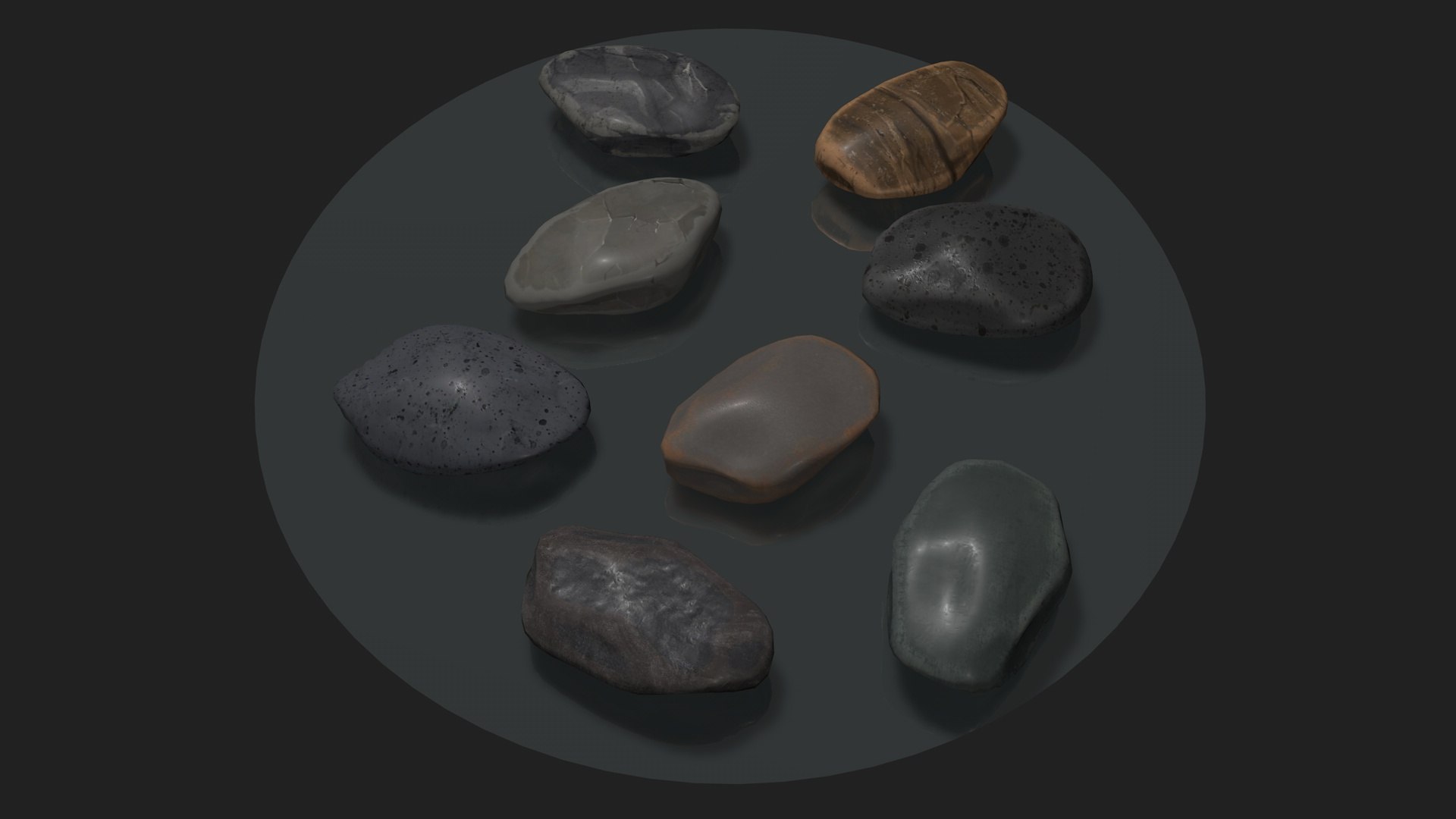 3D Stones - TurboSquid 1709627