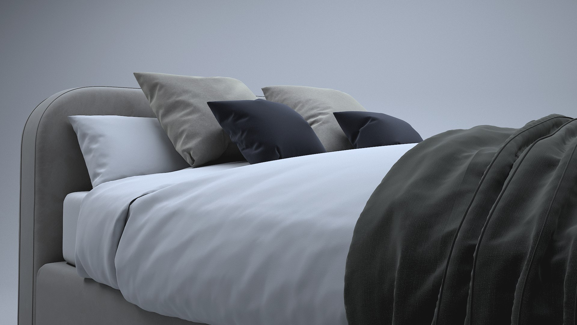 3D Modern Double Bed - TurboSquid 1269385