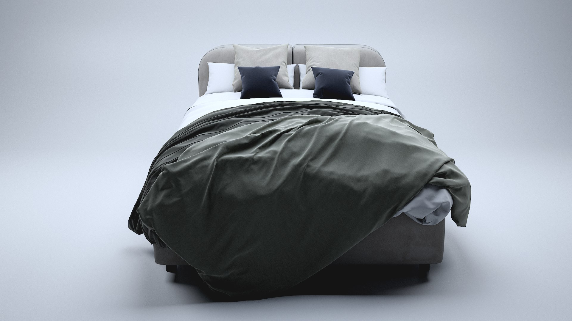 3D Modern Double Bed - TurboSquid 1269385