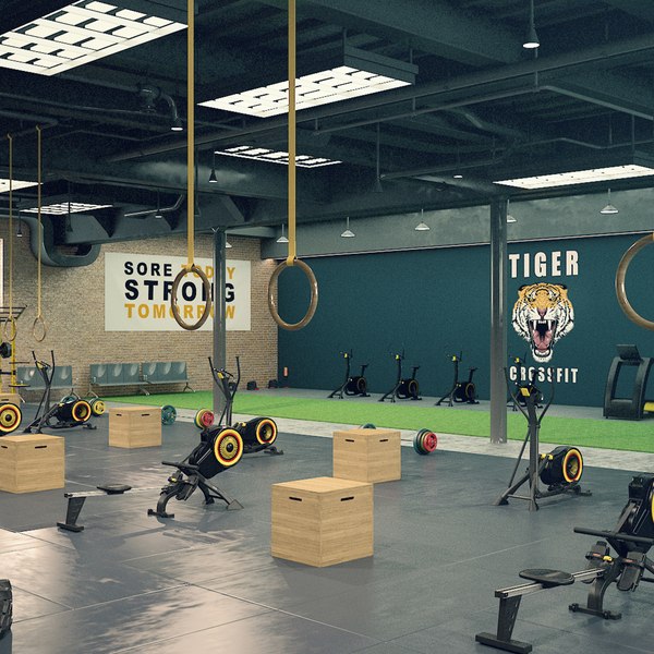 3D model crossfit gym - TurboSquid 1431411
