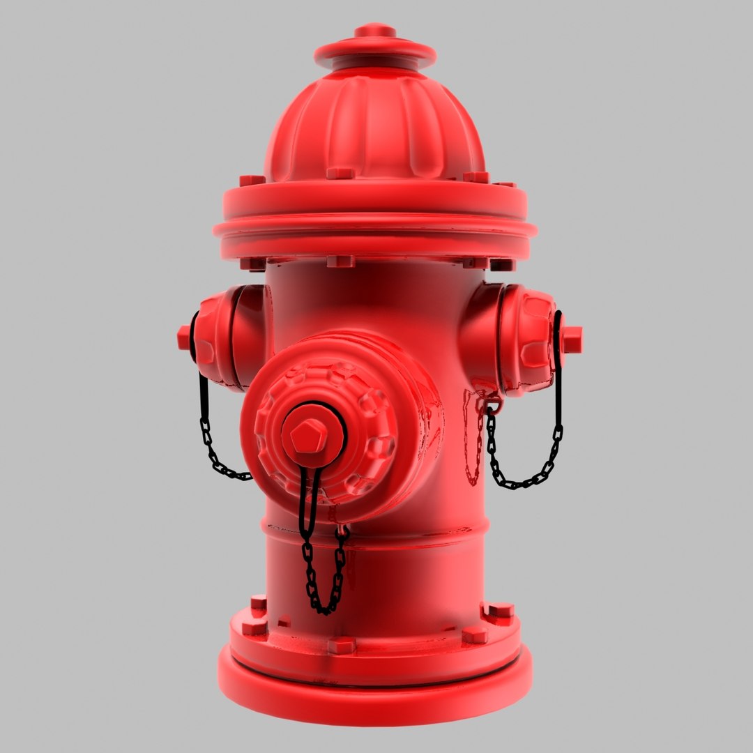 3d Model Hydrant Cartoon