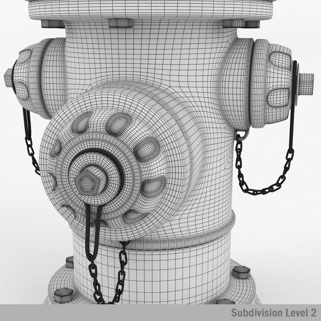 3d Model Hydrant Cartoon