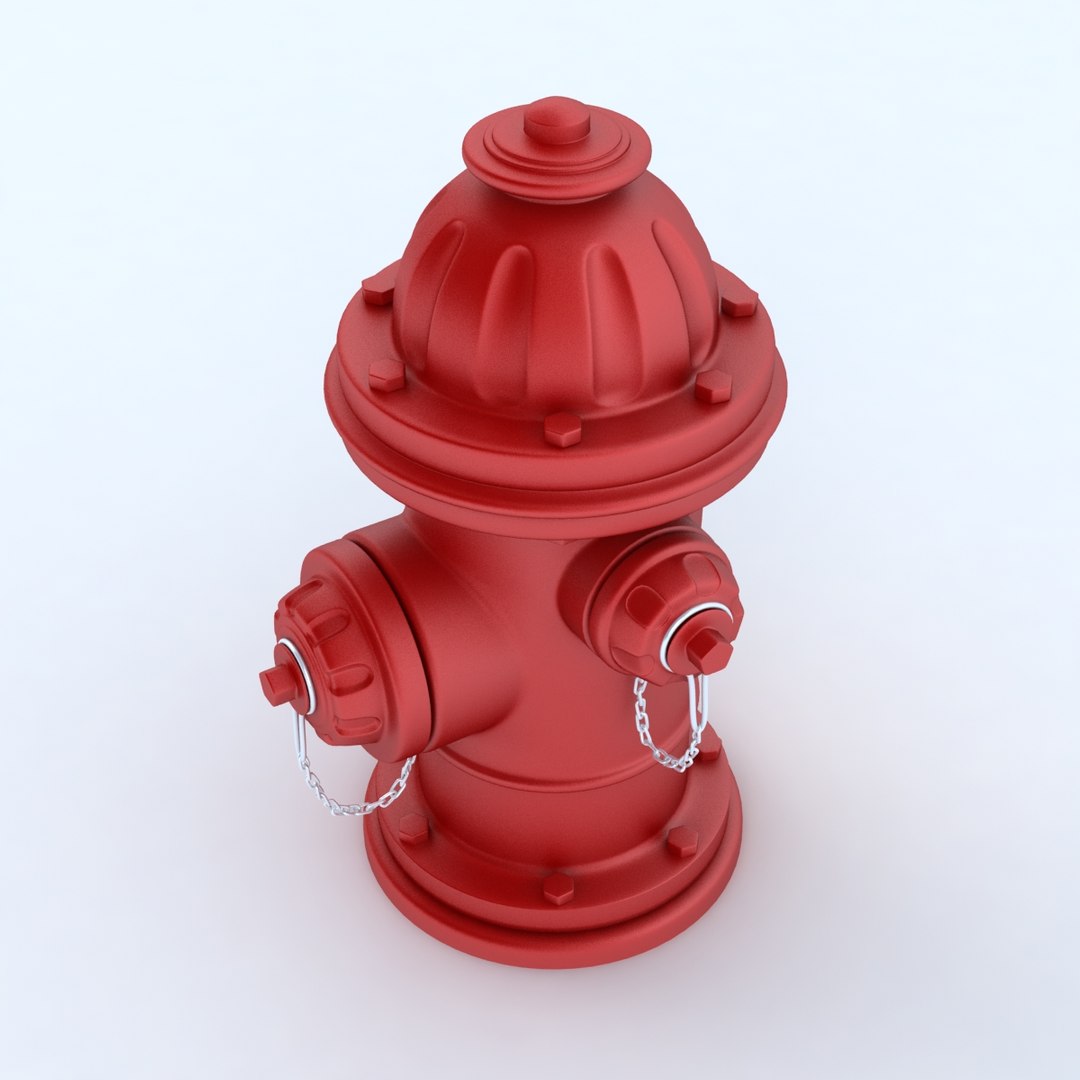 3d Model Hydrant Cartoon