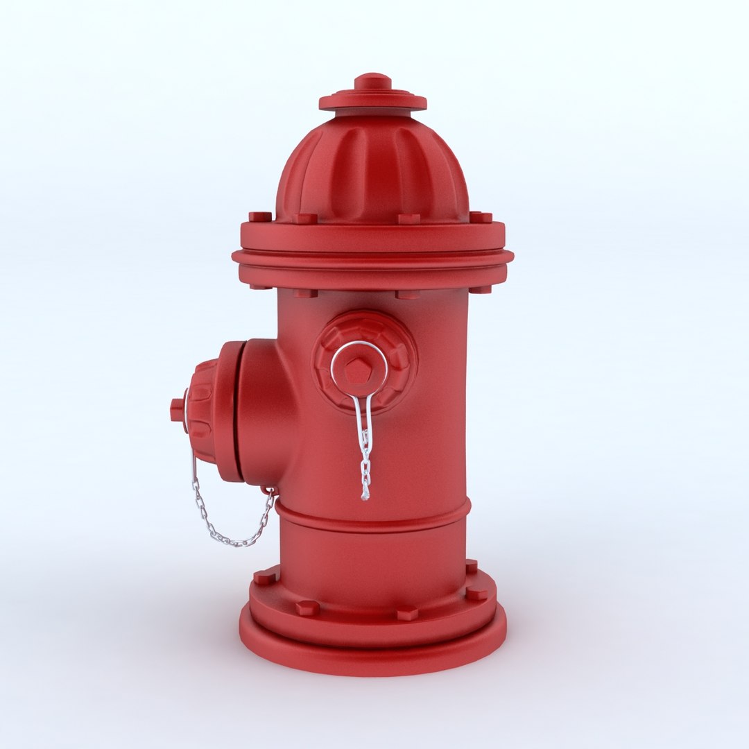 3d Model Hydrant Cartoon