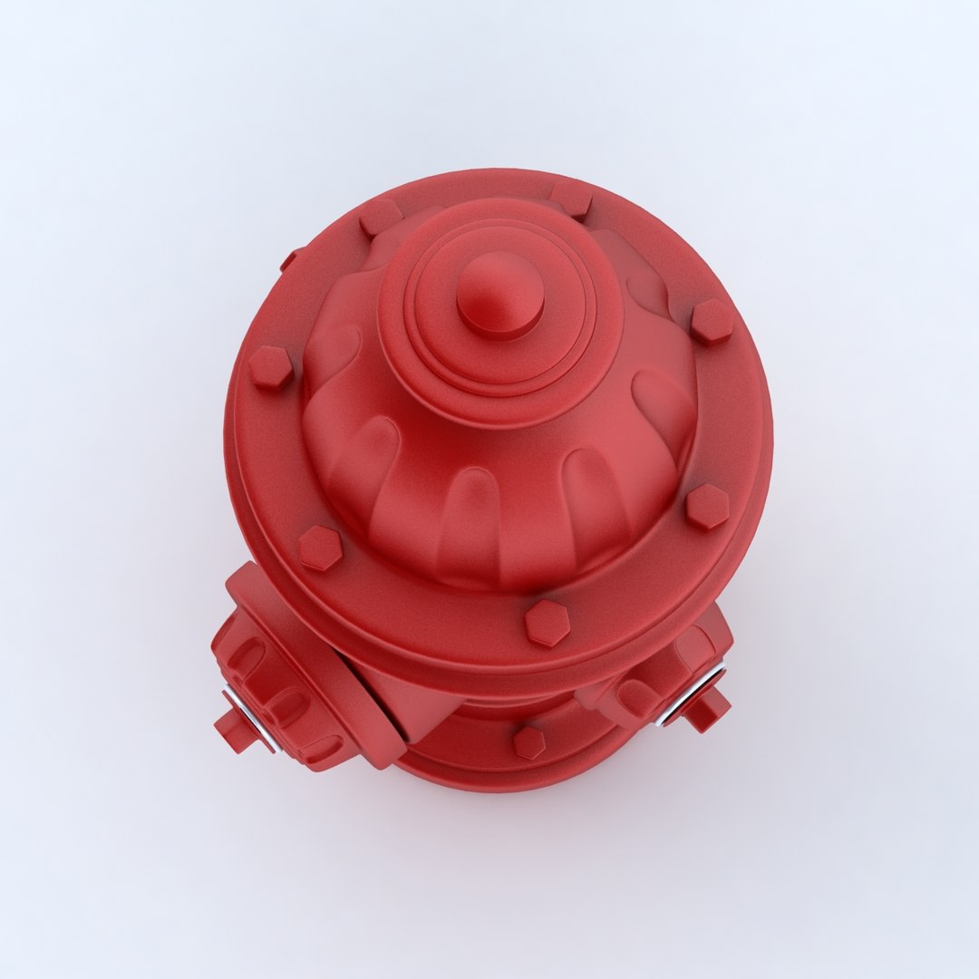 3d Model Hydrant Cartoon