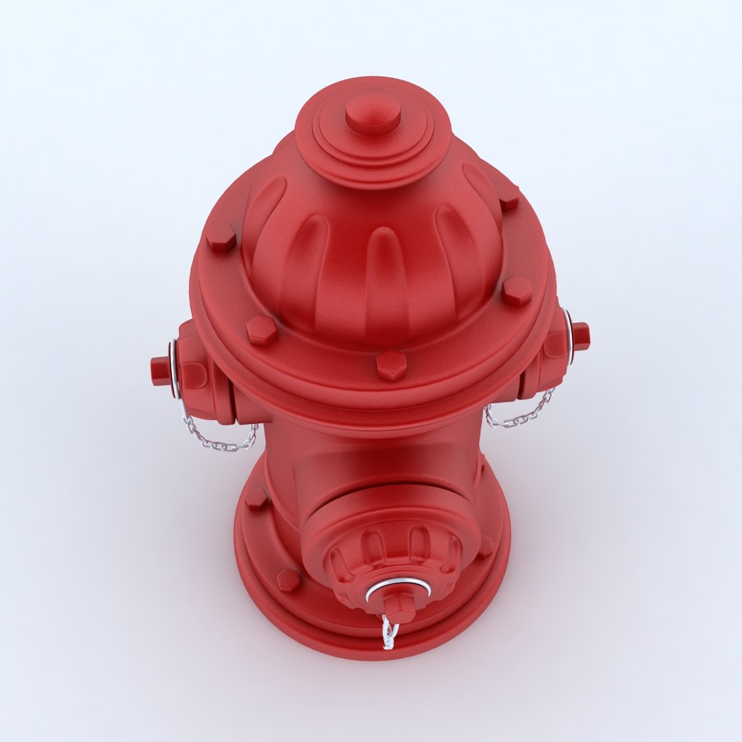 3d Model Hydrant Cartoon