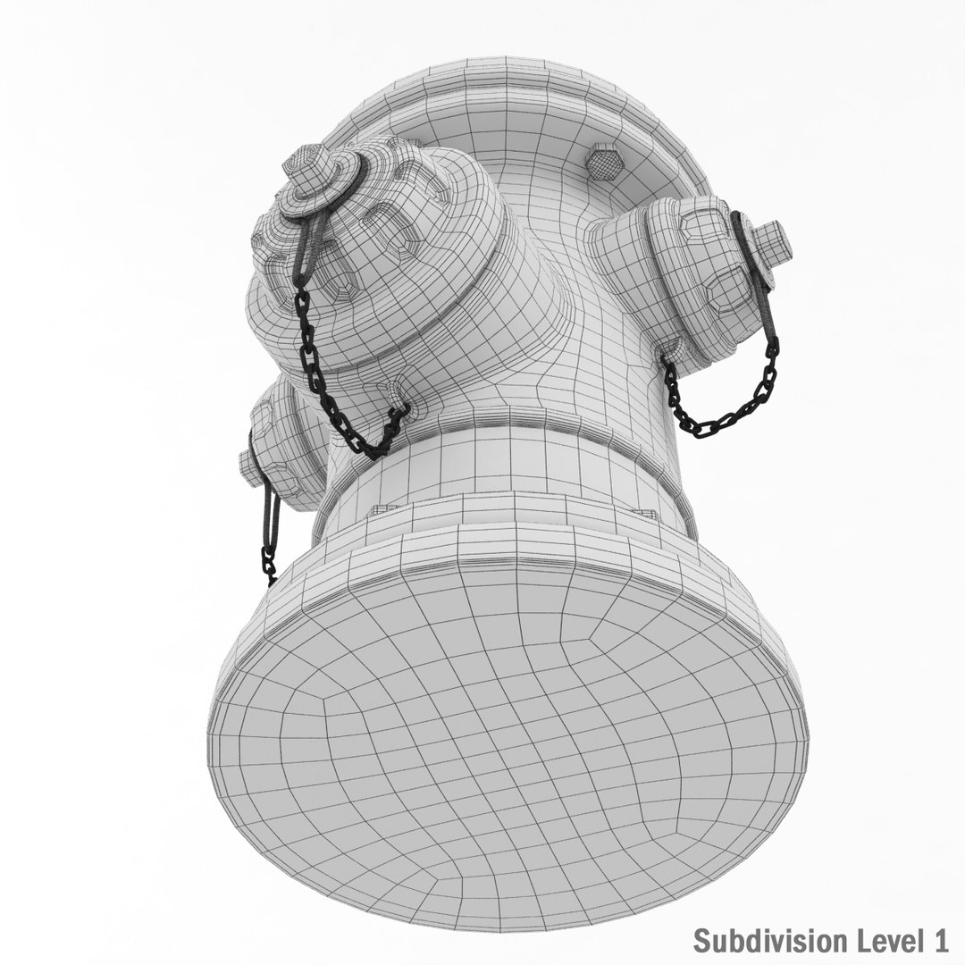 3d model hydrant cartoon