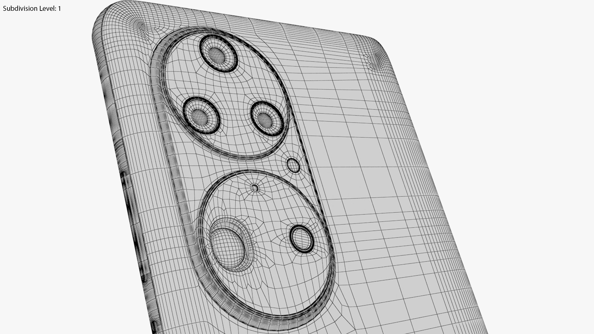 Huawei P50 Pro White 3D Model - TurboSquid 1845408