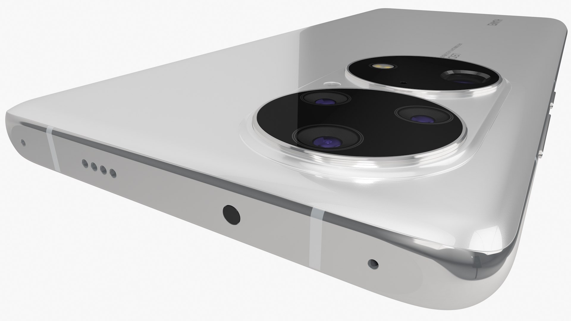 Huawei P50 Pro White 3D Model - TurboSquid 1845408