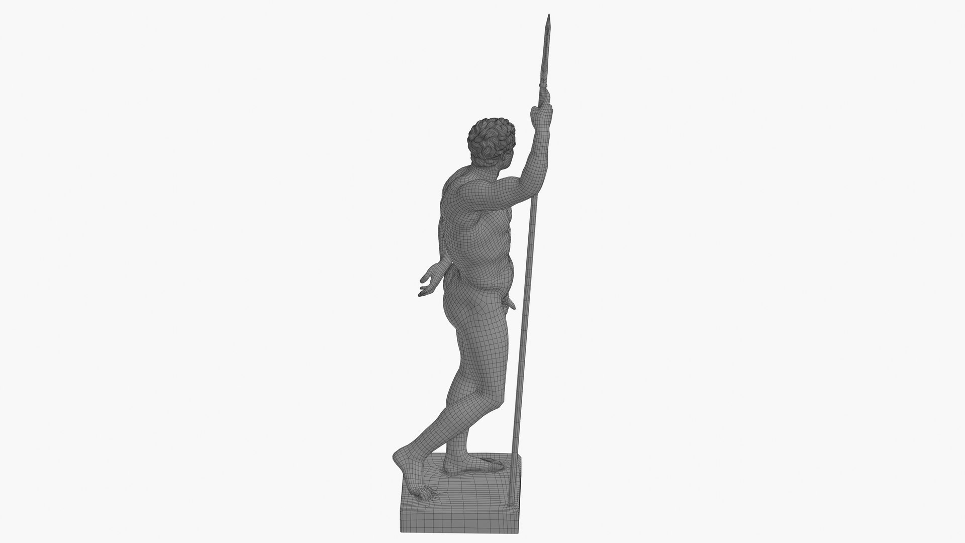 3D Greek Soldier Sculpture - TurboSquid 1530519