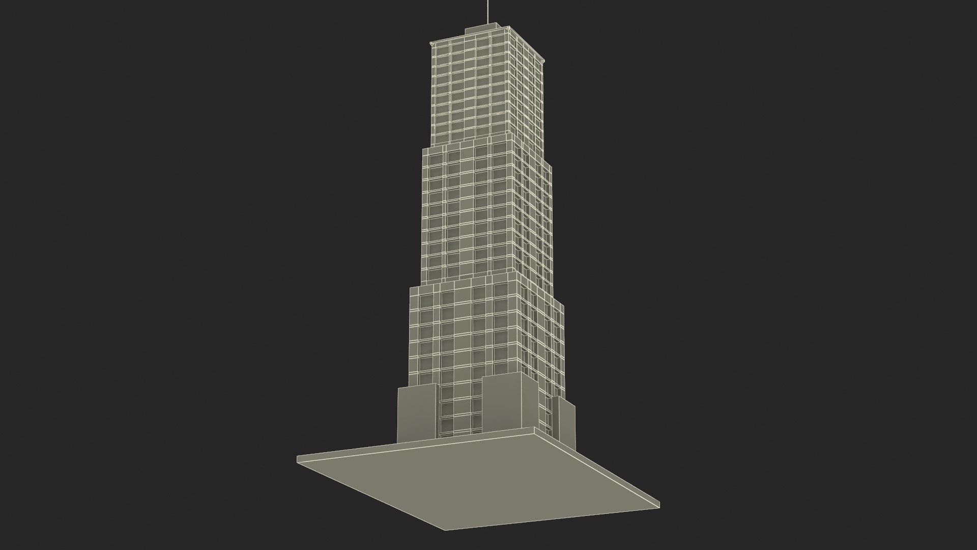 3D Stylized Cartoon Skyscraper Low Poly Red Model - TurboSquid 2416899