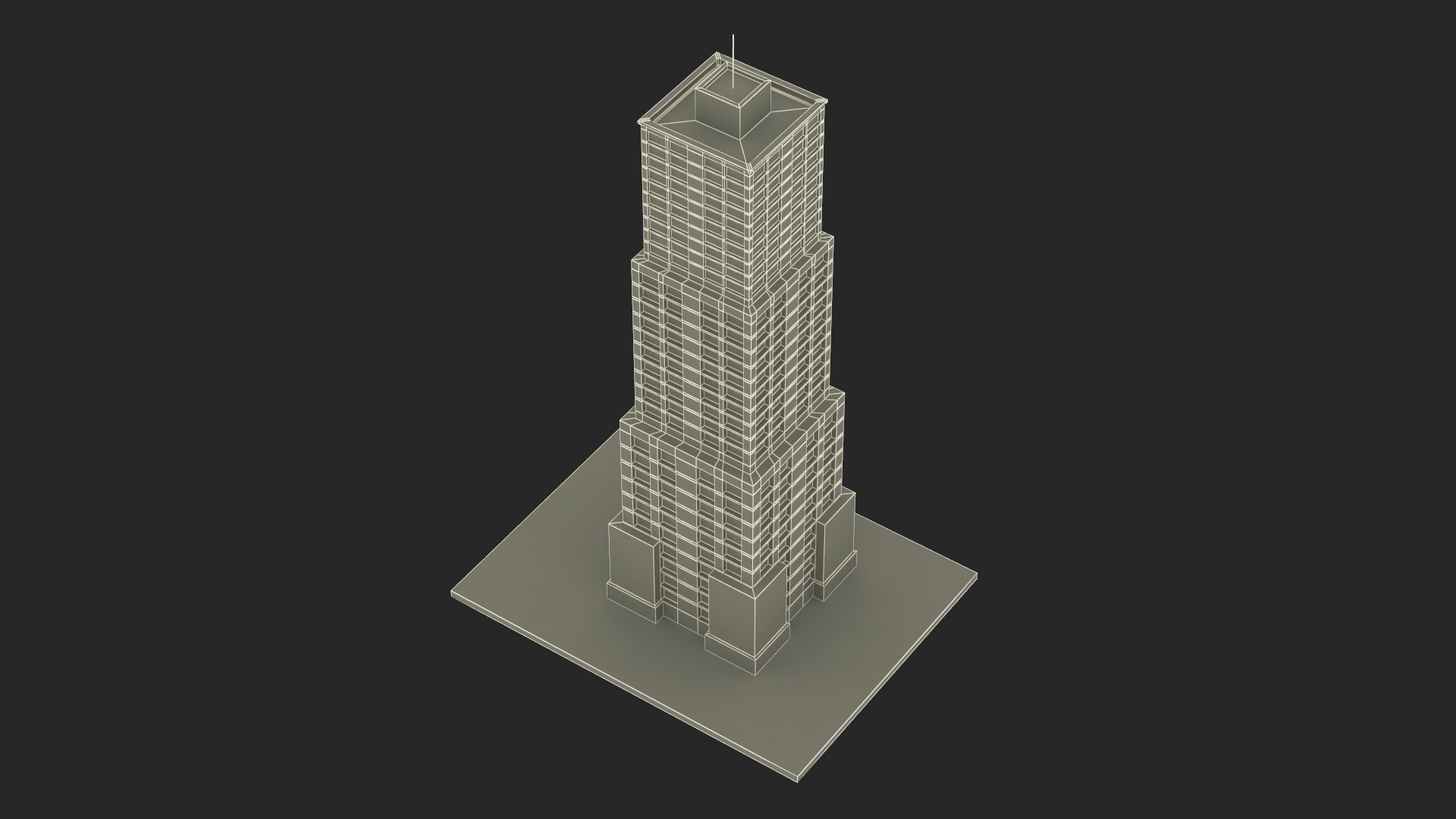 3D Stylized Cartoon Skyscraper Low Poly Red Model - TurboSquid 2416899