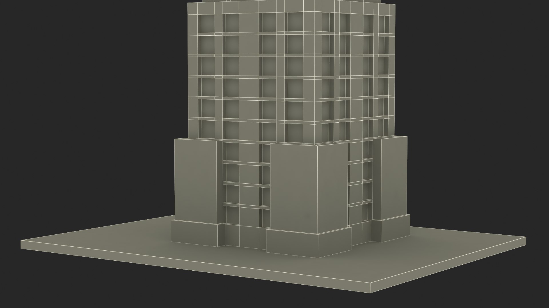 3D Stylized Cartoon Skyscraper Low Poly Red Model - TurboSquid 2416899