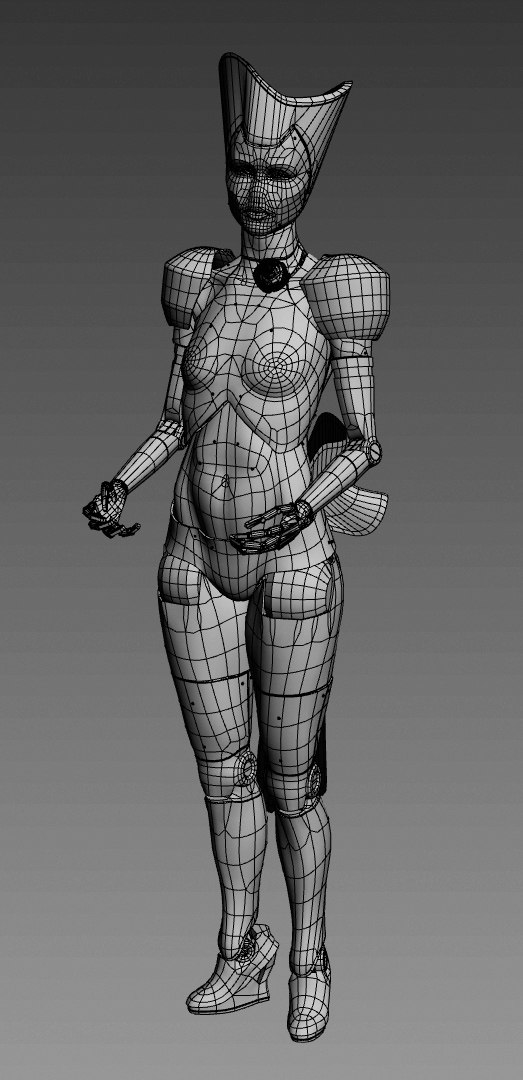 3d Model Attendance Robot