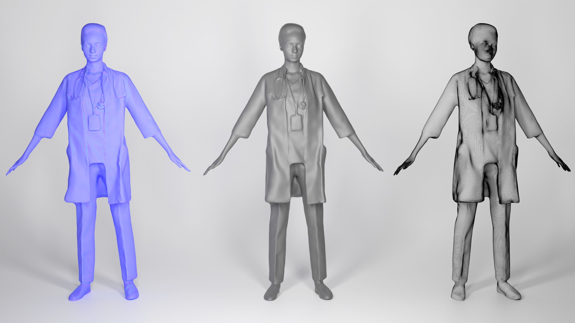 Ready A-pose Rigging Model - TurboSquid 1609485