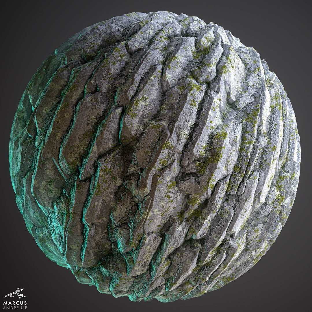 Mossy Rock Face Texture 3D model - TurboSquid 1784424