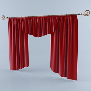 Curtain Rail 3D Models for Download | TurboSquid