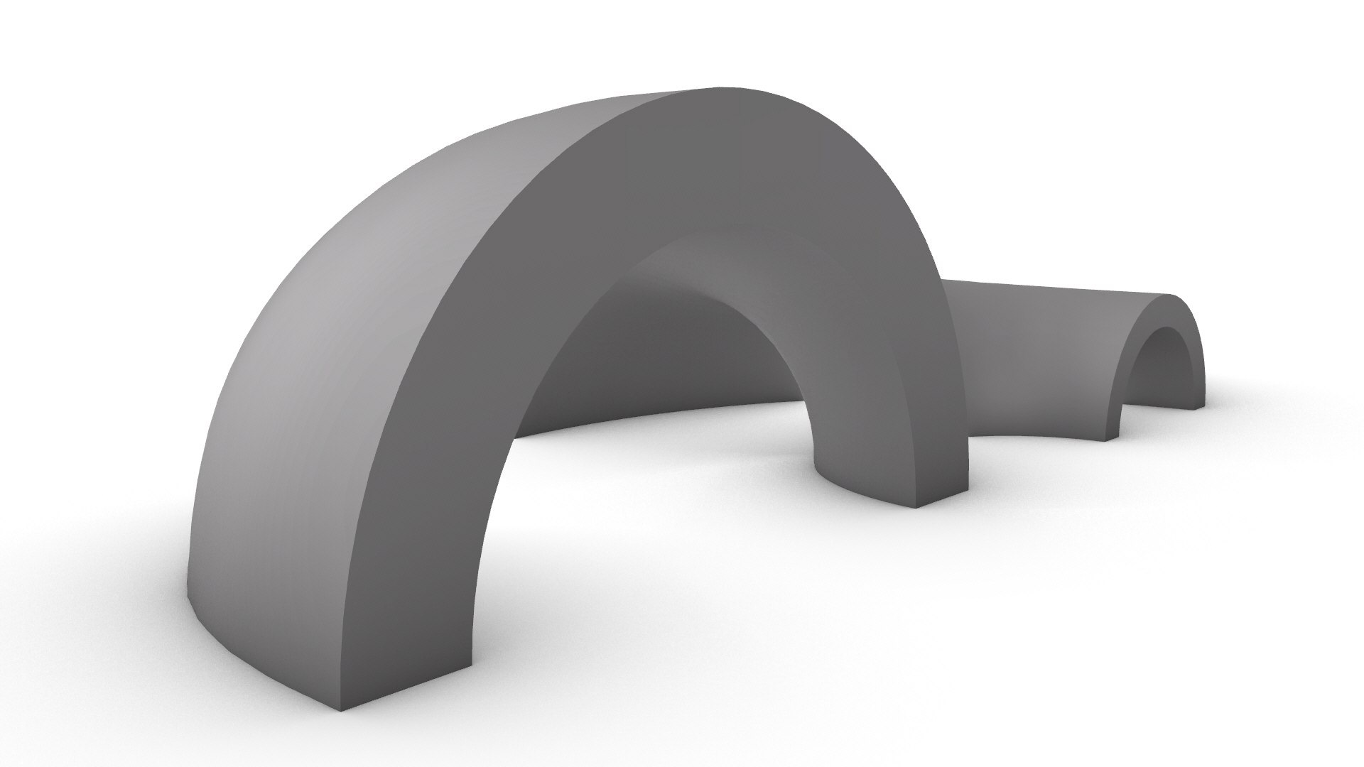 Quarter Donut Geometry 3D - TurboSquid 2188322