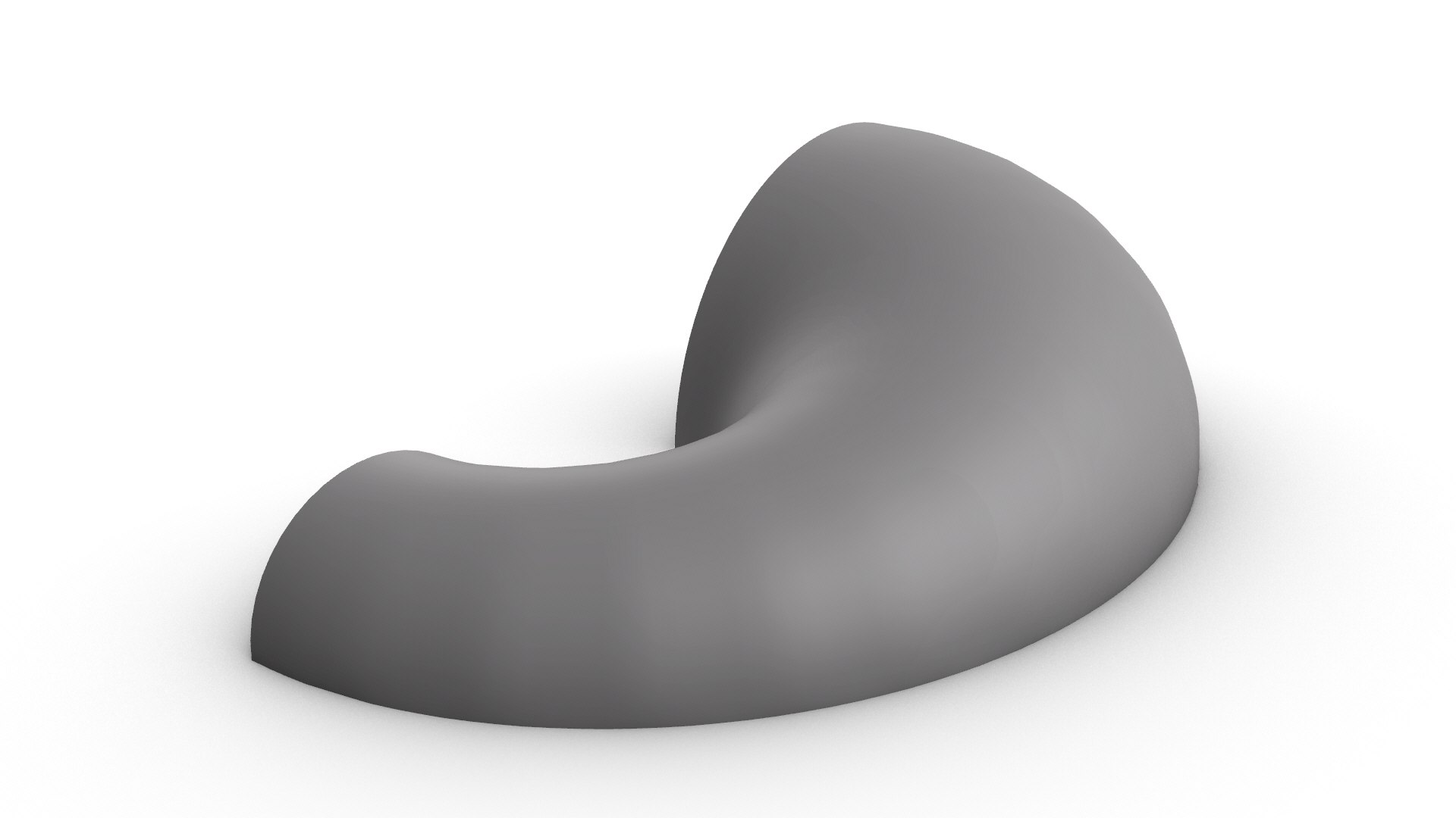 Quarter Donut Geometry 3D - TurboSquid 2188322