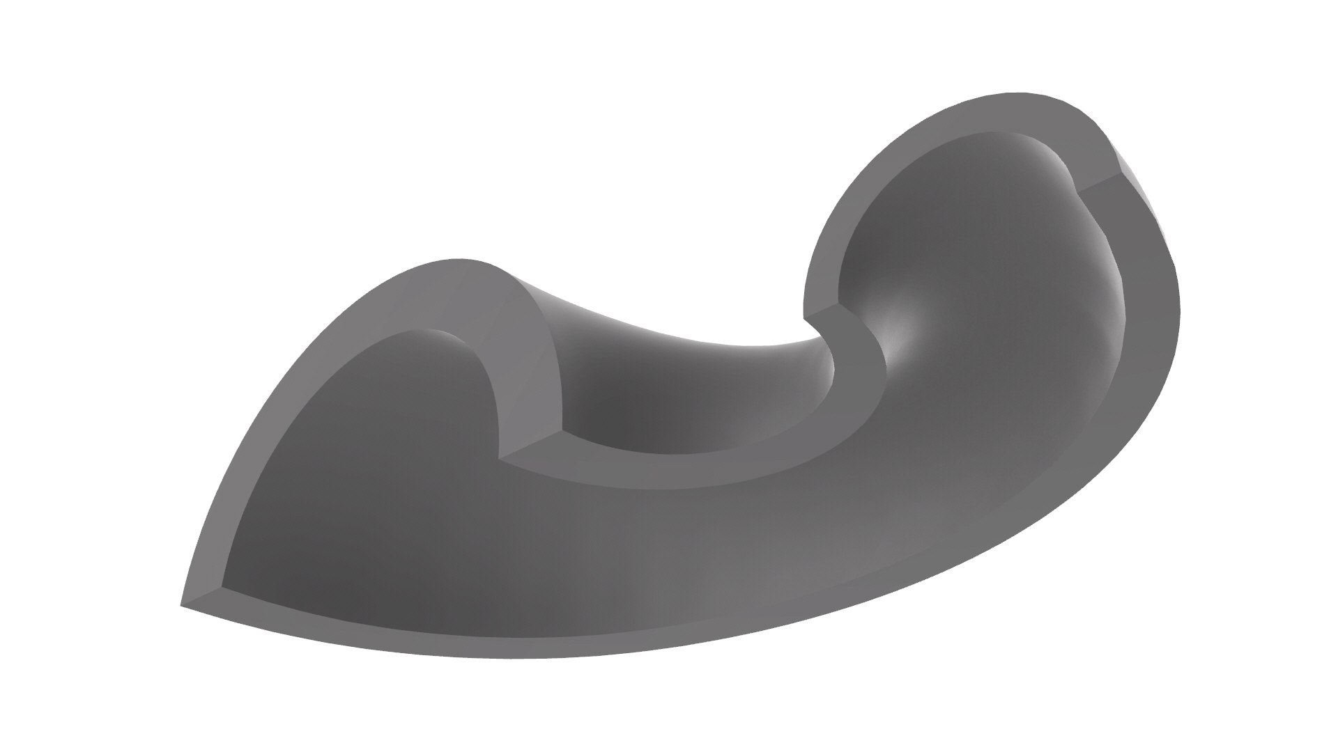 Quarter Donut Geometry 3D - TurboSquid 2188322