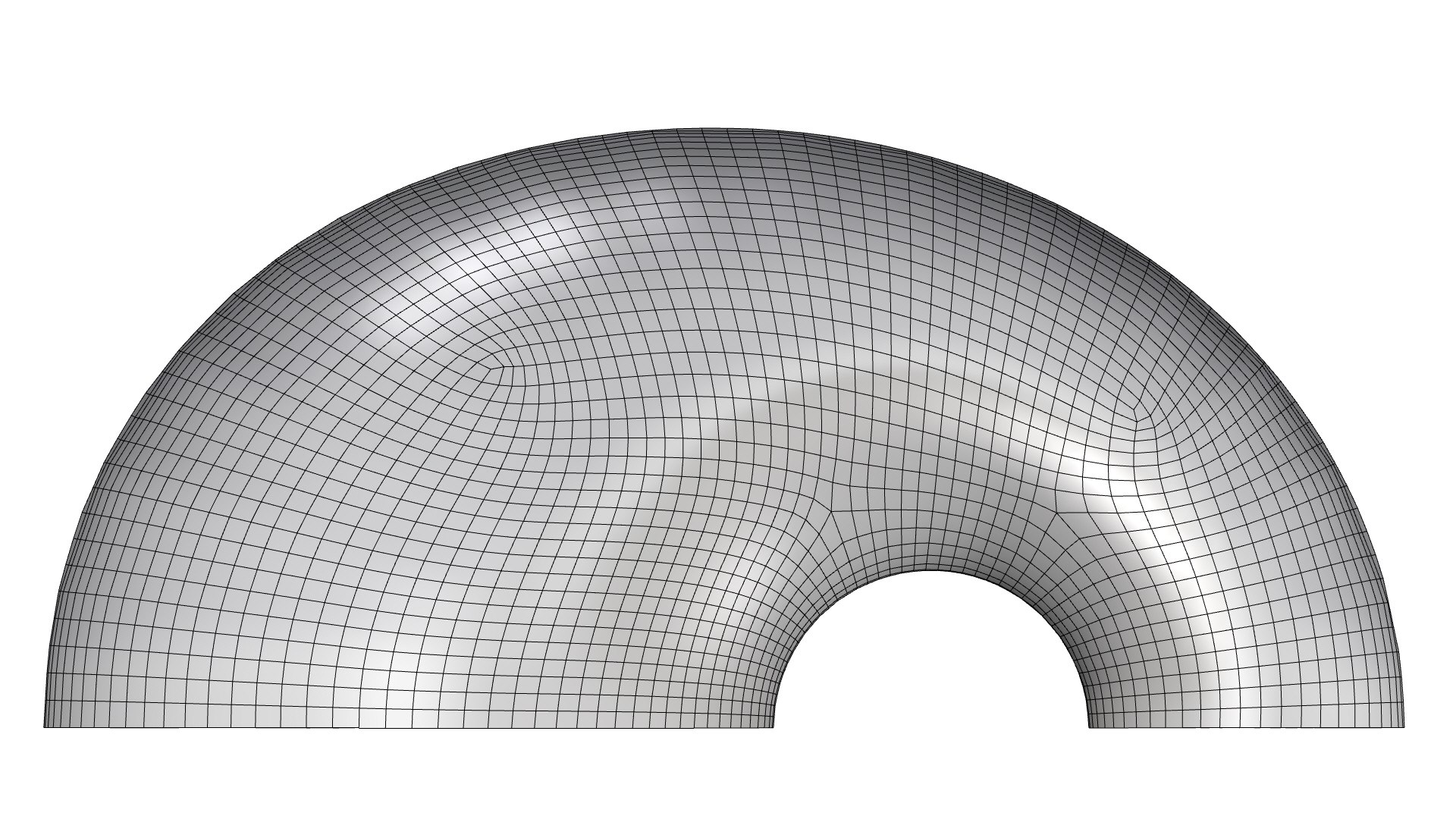 Quarter Donut Geometry 3D - TurboSquid 2188322