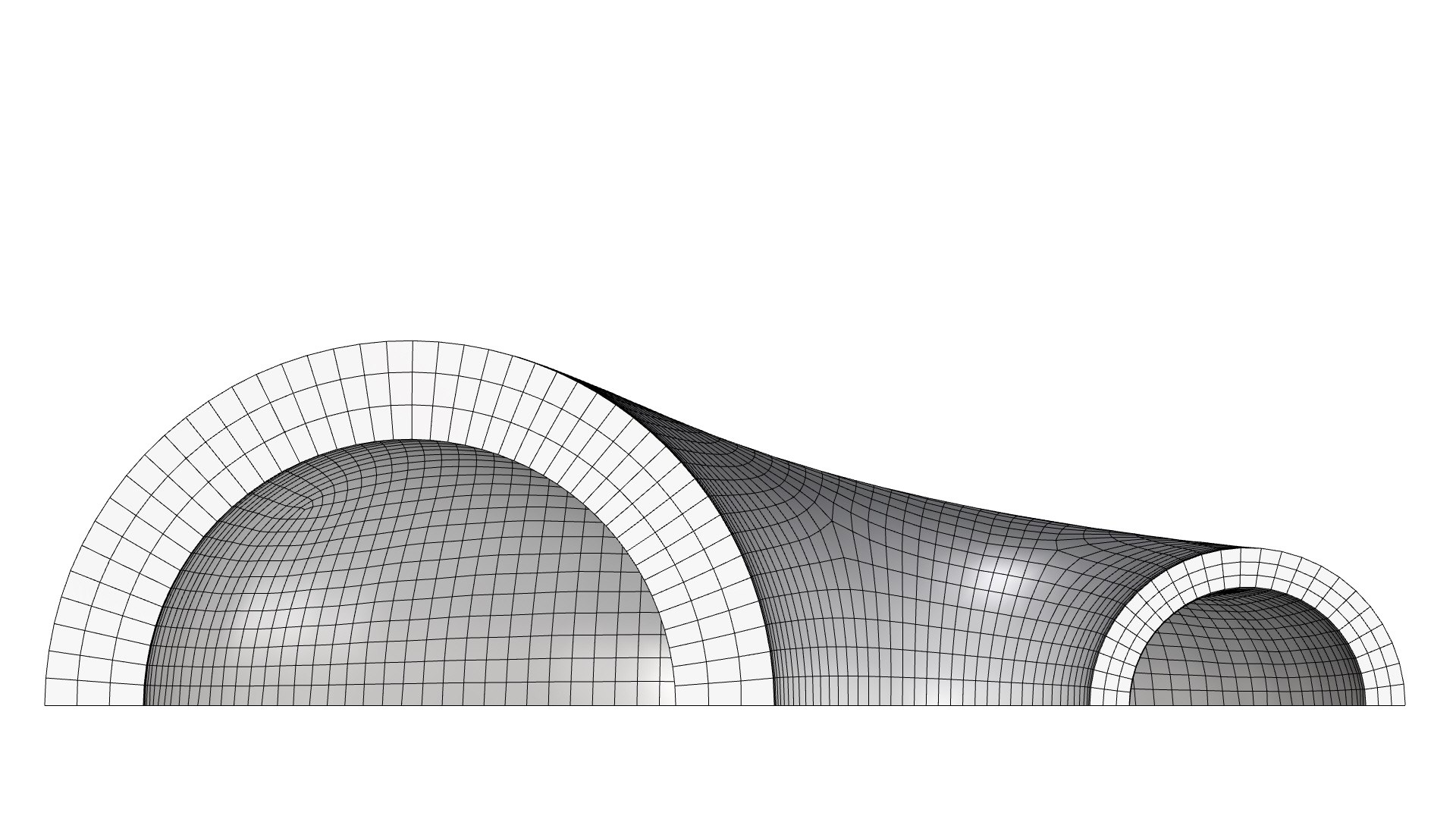 Quarter Donut Geometry 3D - TurboSquid 2188322