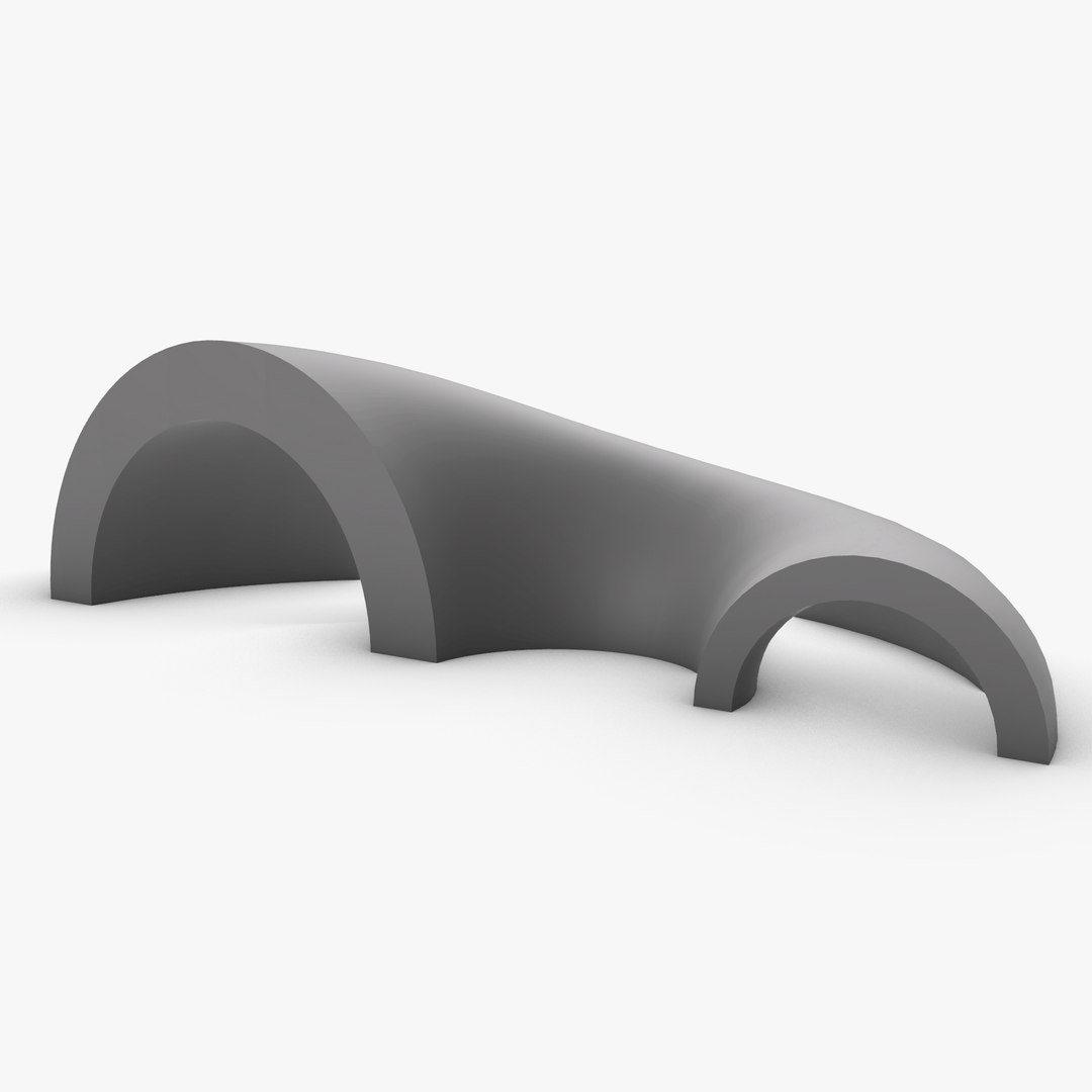 Quarter Donut Geometry 3D - TurboSquid 2188322