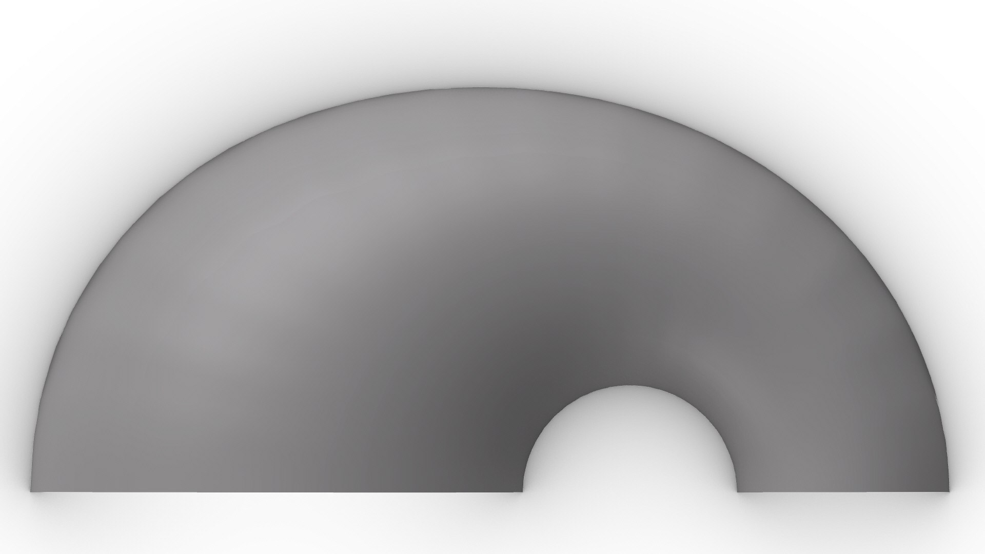 Quarter Donut Geometry 3D - TurboSquid 2188322