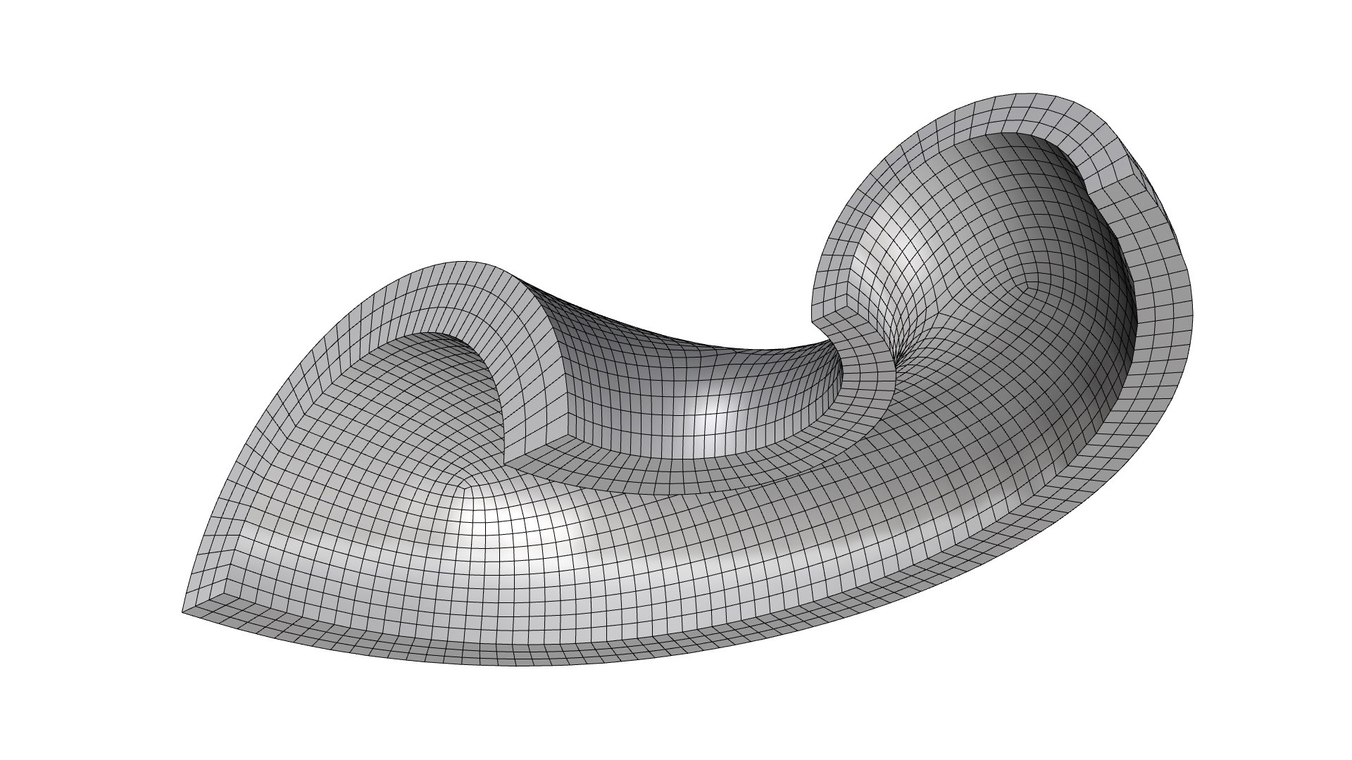 Quarter Donut Geometry 3D - TurboSquid 2188322