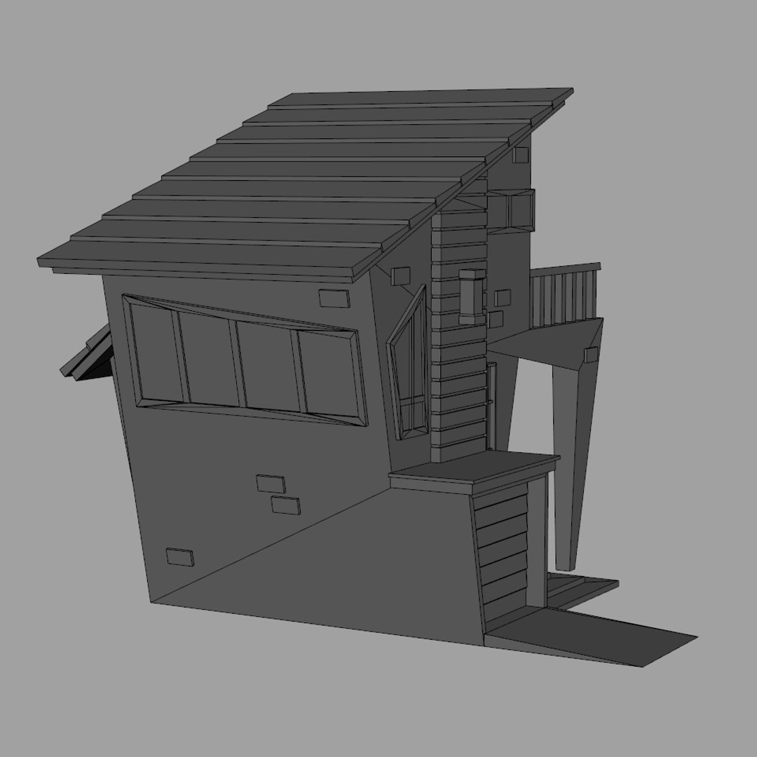 Cartoon Modern House 04 3D Model - TurboSquid 1893227