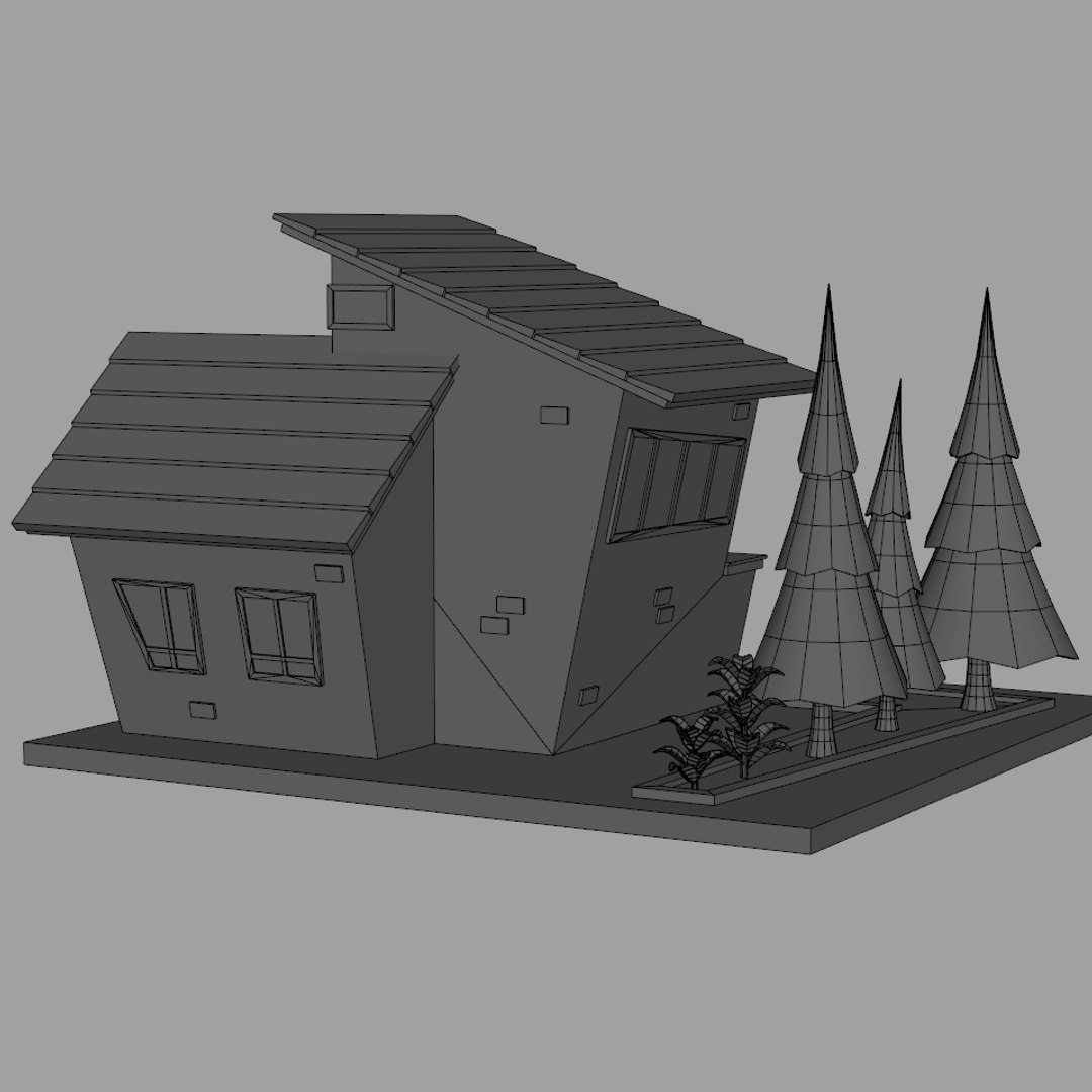 Cartoon Modern House 04 3D Model - TurboSquid 1893227