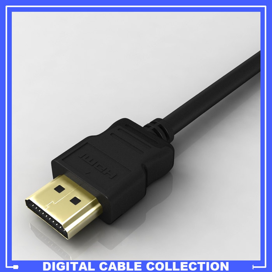 Hdmi Connector 3d Model