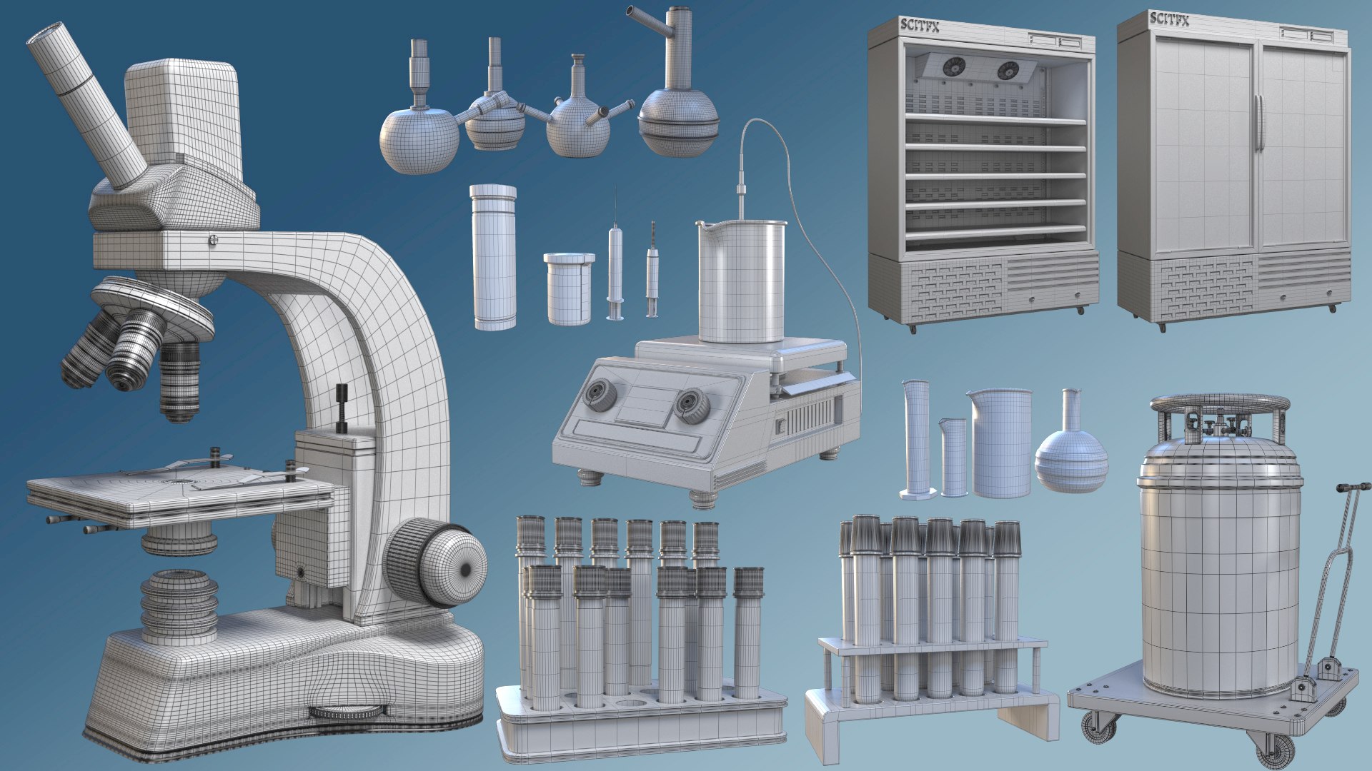 Laboratory Tools Pack 2 3D Model - TurboSquid 2162699