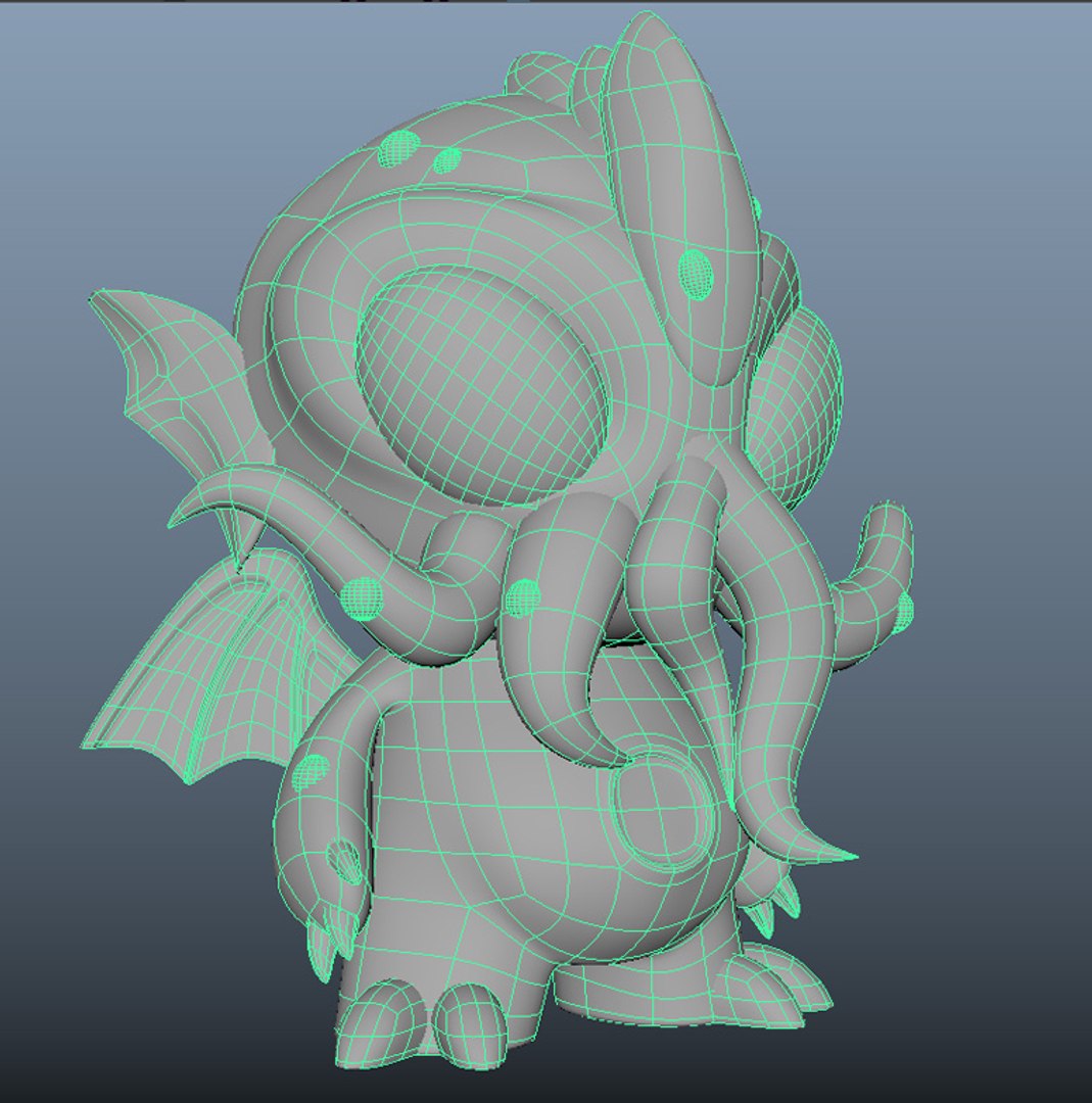 Chibi Kuthulu 3D Model - TurboSquid 1281794