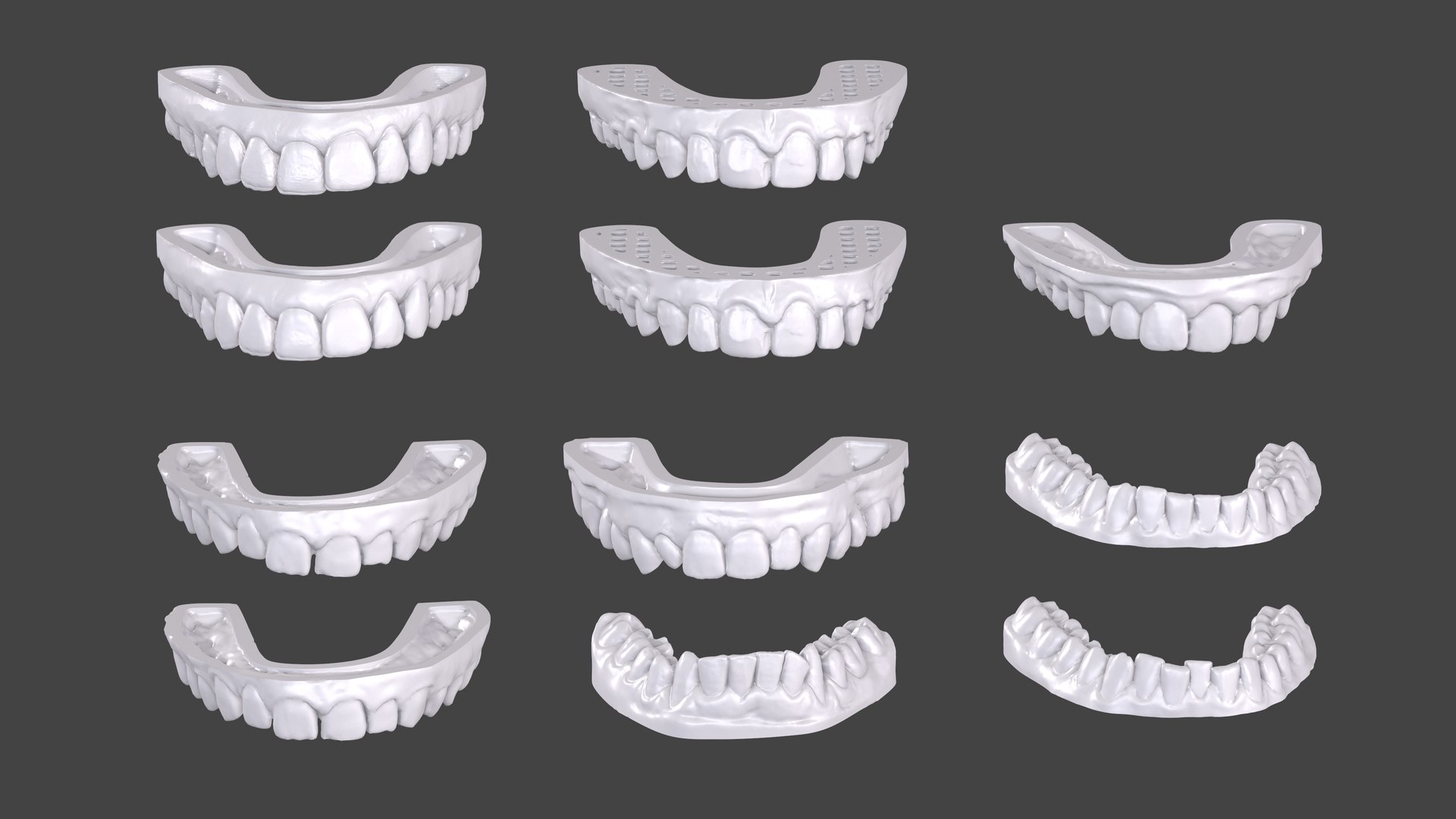 Dental Anatomy 11 Models Real Scanned Medical Case Mouthes 3D Print ...