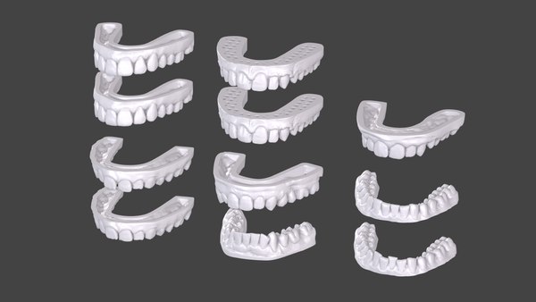 Dental Anatomy 11 Models Real Scanned Medical Case mouthes 3D print ...