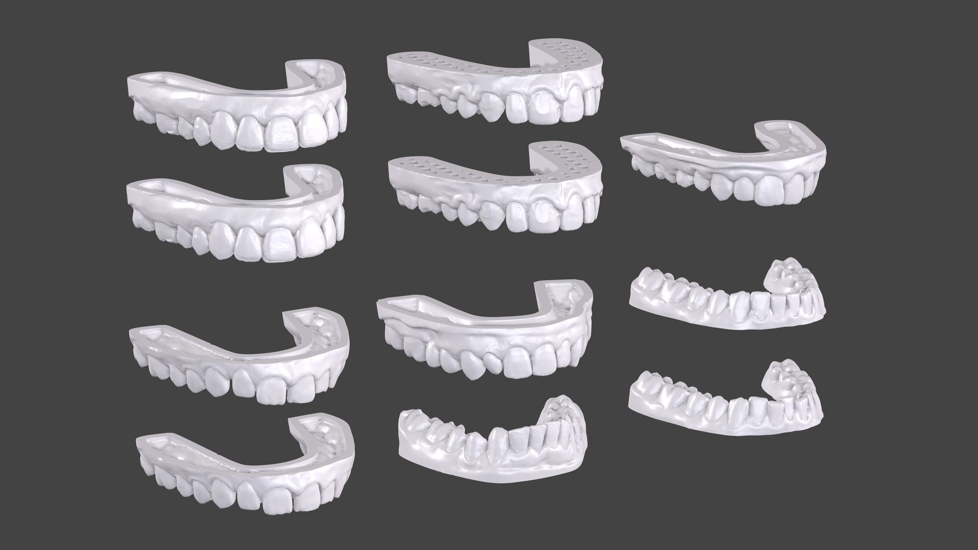 Dental Anatomy 11 Models Real Scanned Medical Case Mouthes 3D Print ...