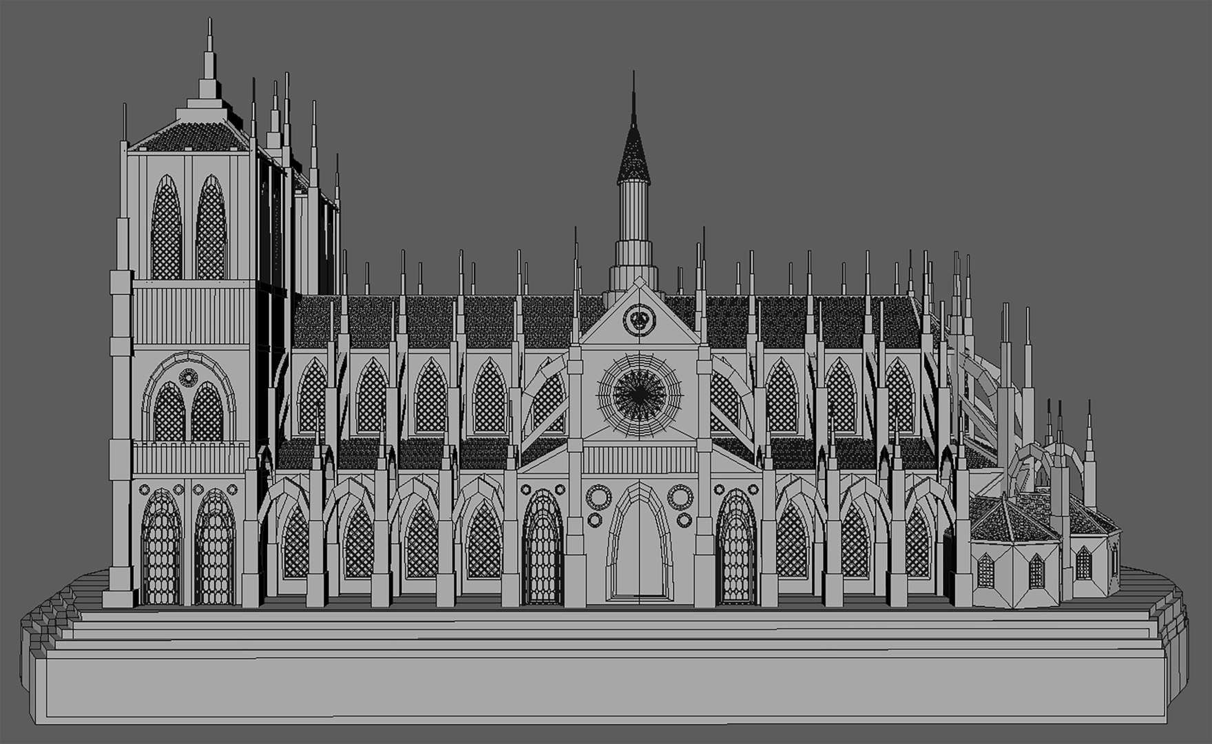 3D Cathedral Model - TurboSquid 2009363