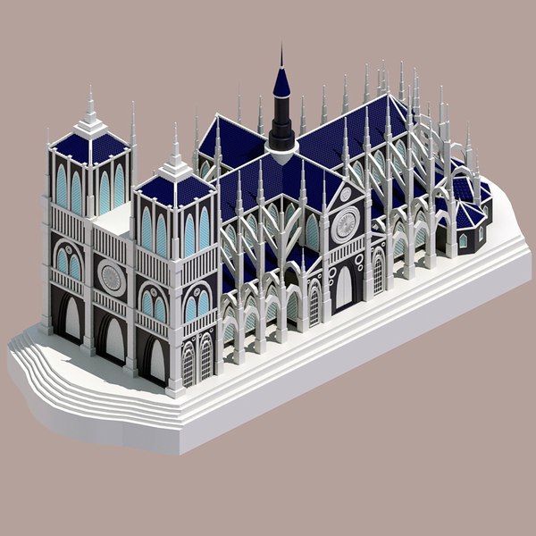 3D Cathedral model - TurboSquid 2009363