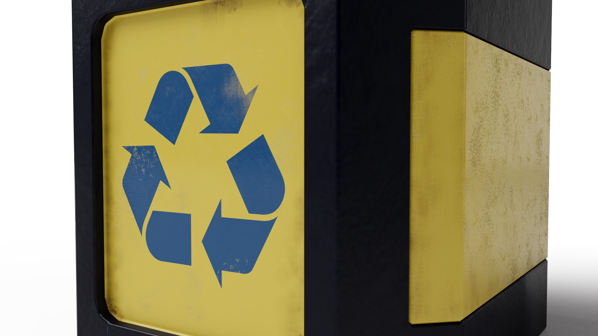 3D Low Poly Sci-fi Recycling Bin - TurboSquid 2153675