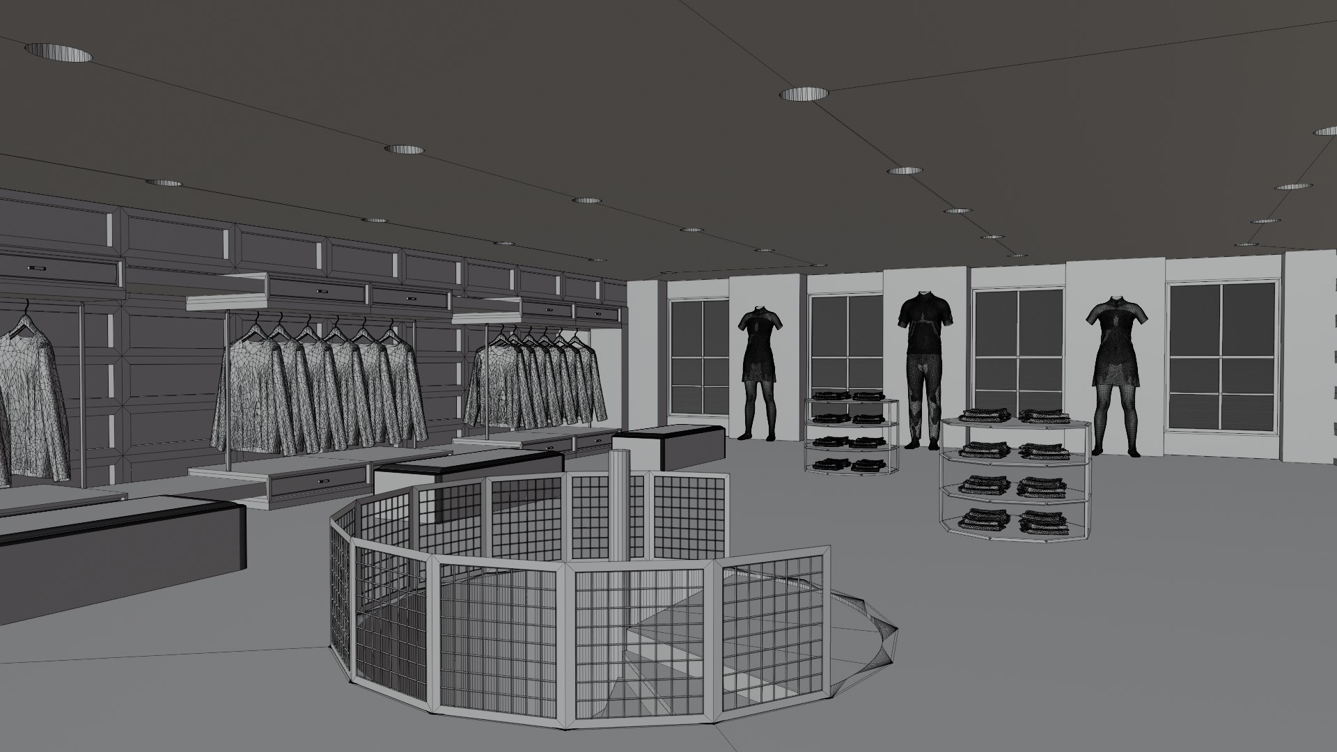 3D Clothing Store interior model - TurboSquid 2157400