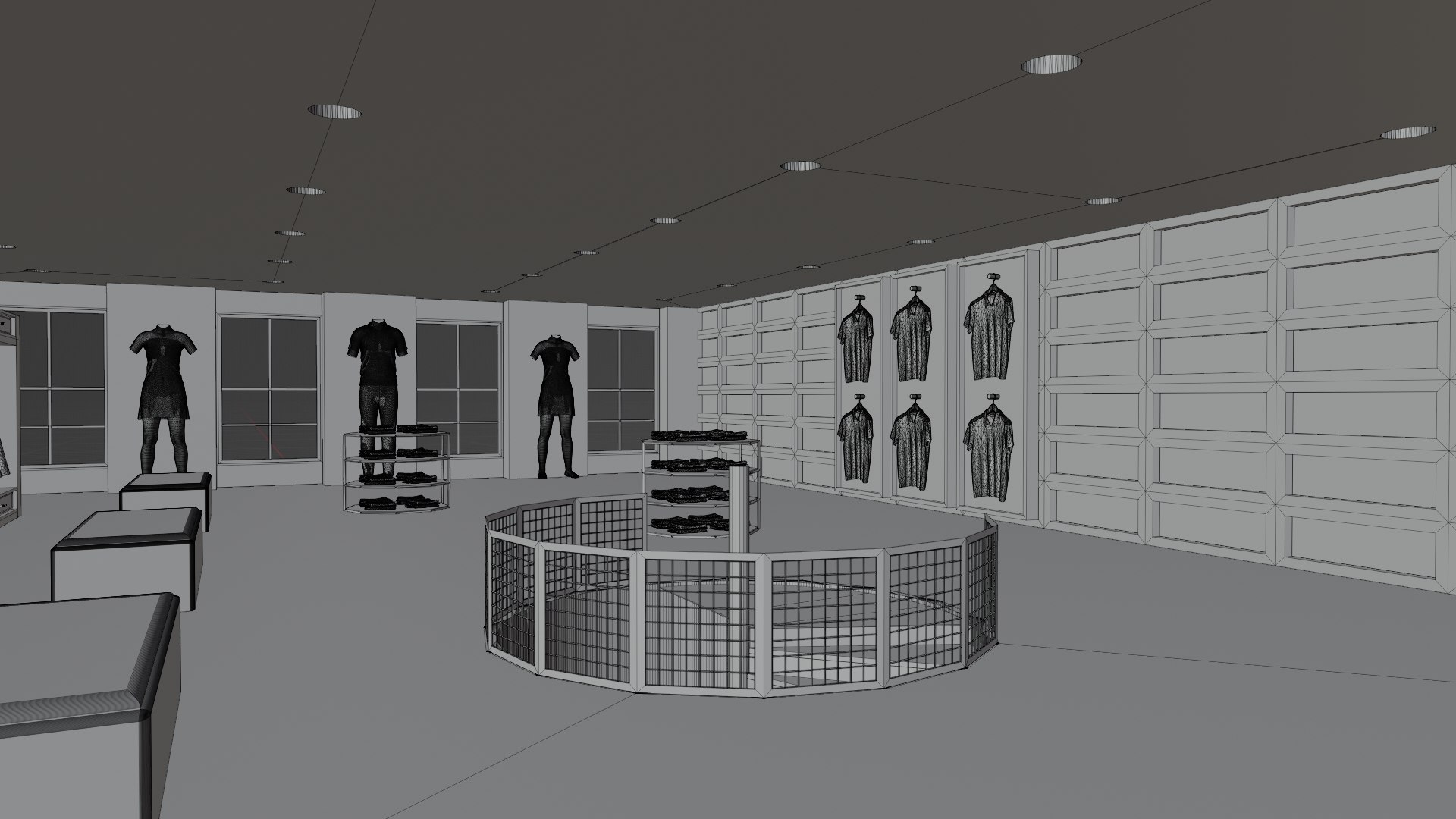 3D Clothing Store interior model - TurboSquid 2157400