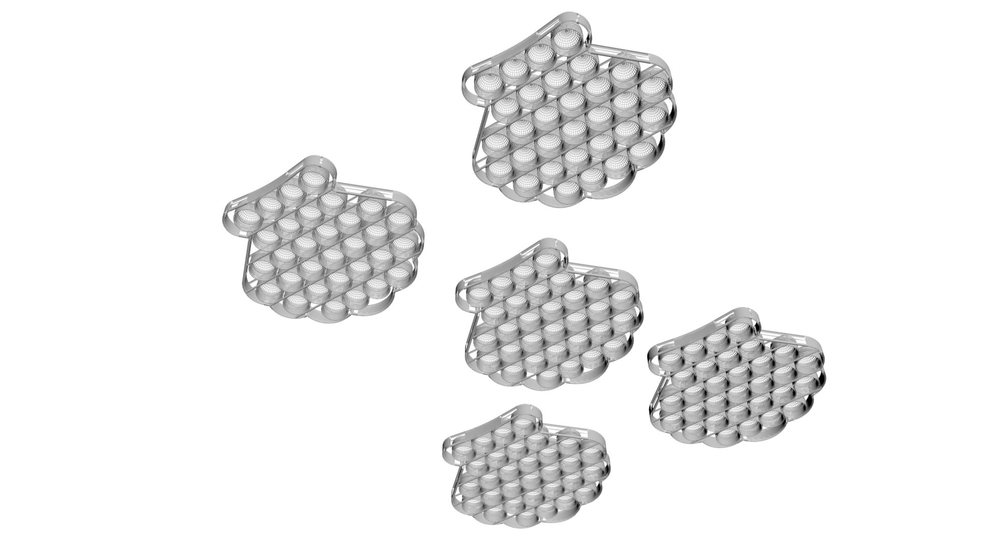 3D Model Shell Pop It Fidget Toys Set - TurboSquid 1779238