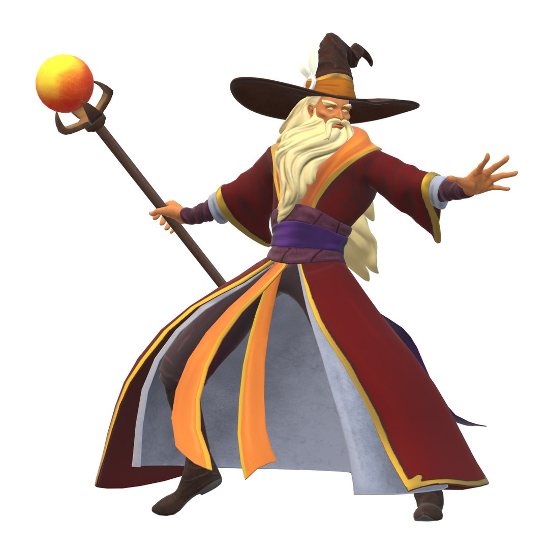 3D Wizard Model - TurboSquid 2366786
