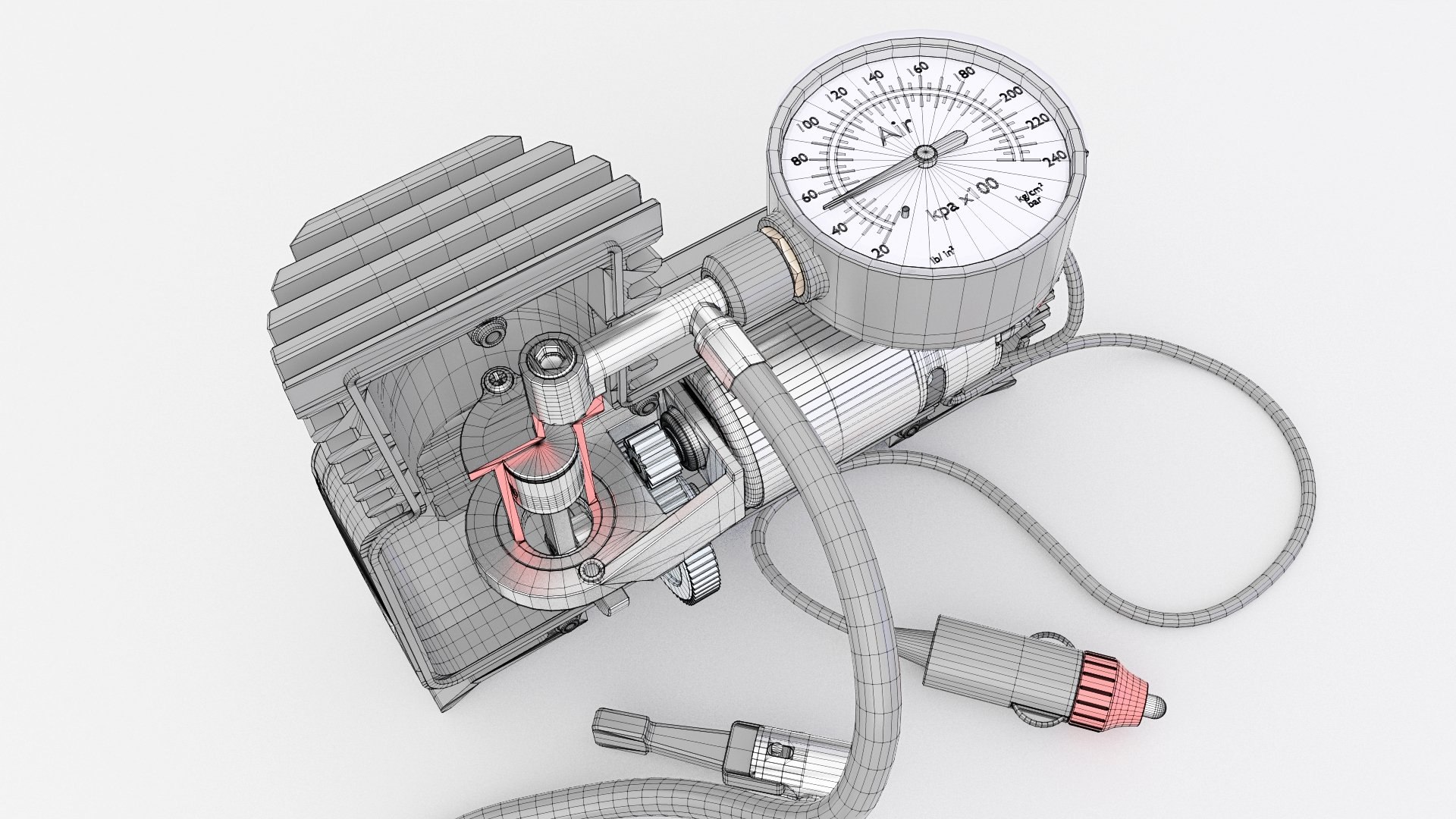 3D Air Car Compressor Model - TurboSquid 1529450