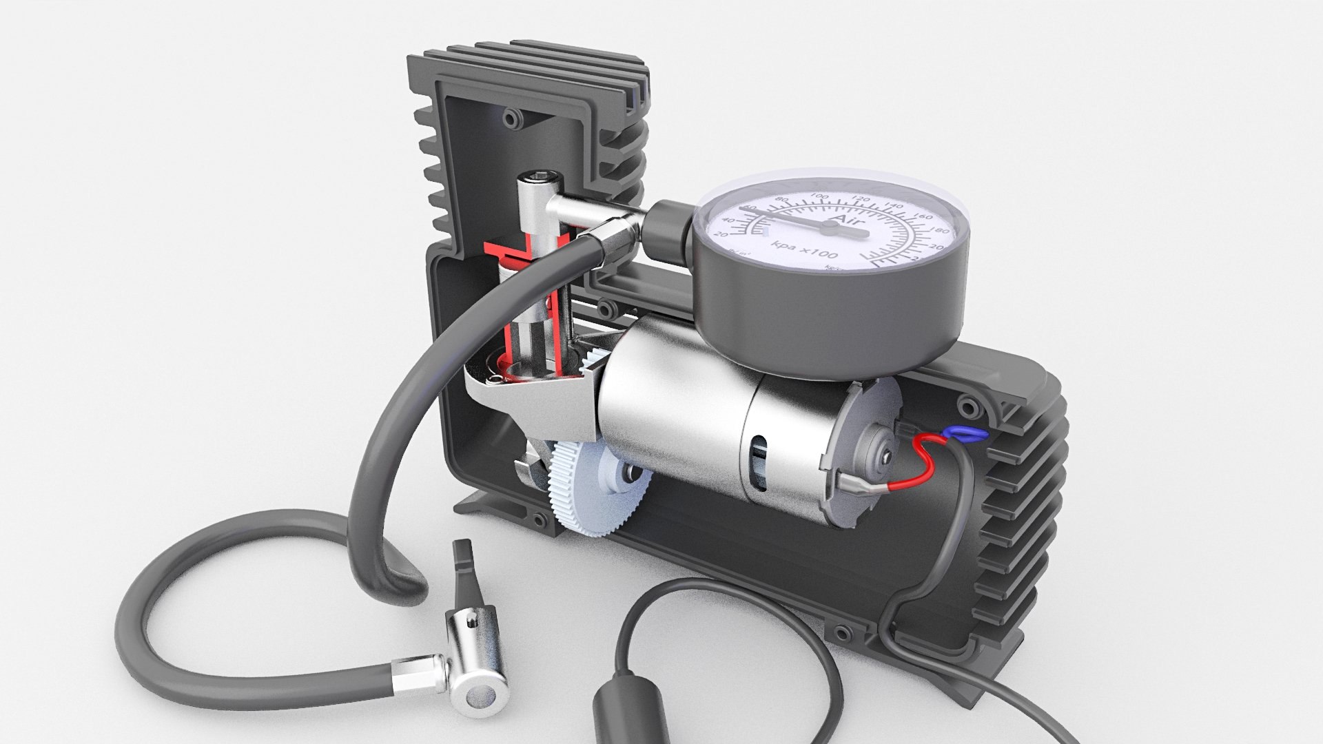 3D Air Car Compressor Model - TurboSquid 1529450