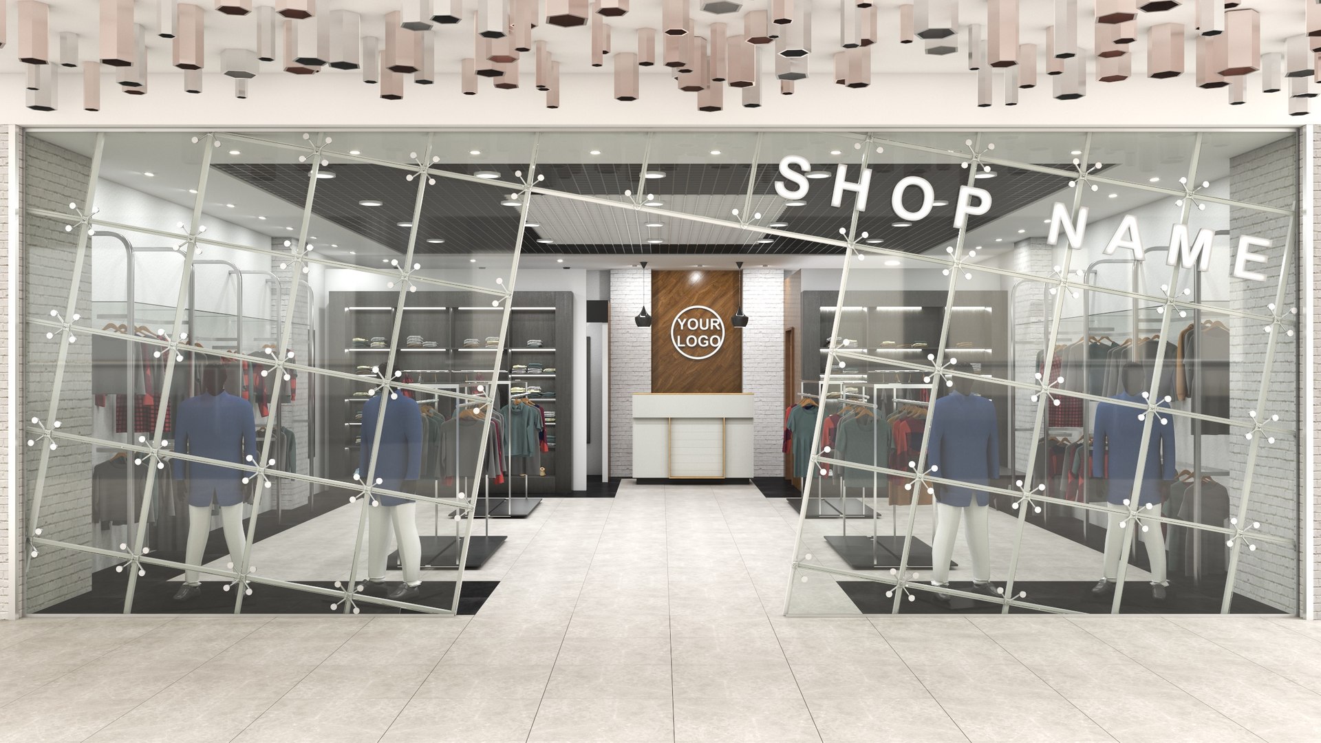 3D Clothing store interior model - TurboSquid 1893506