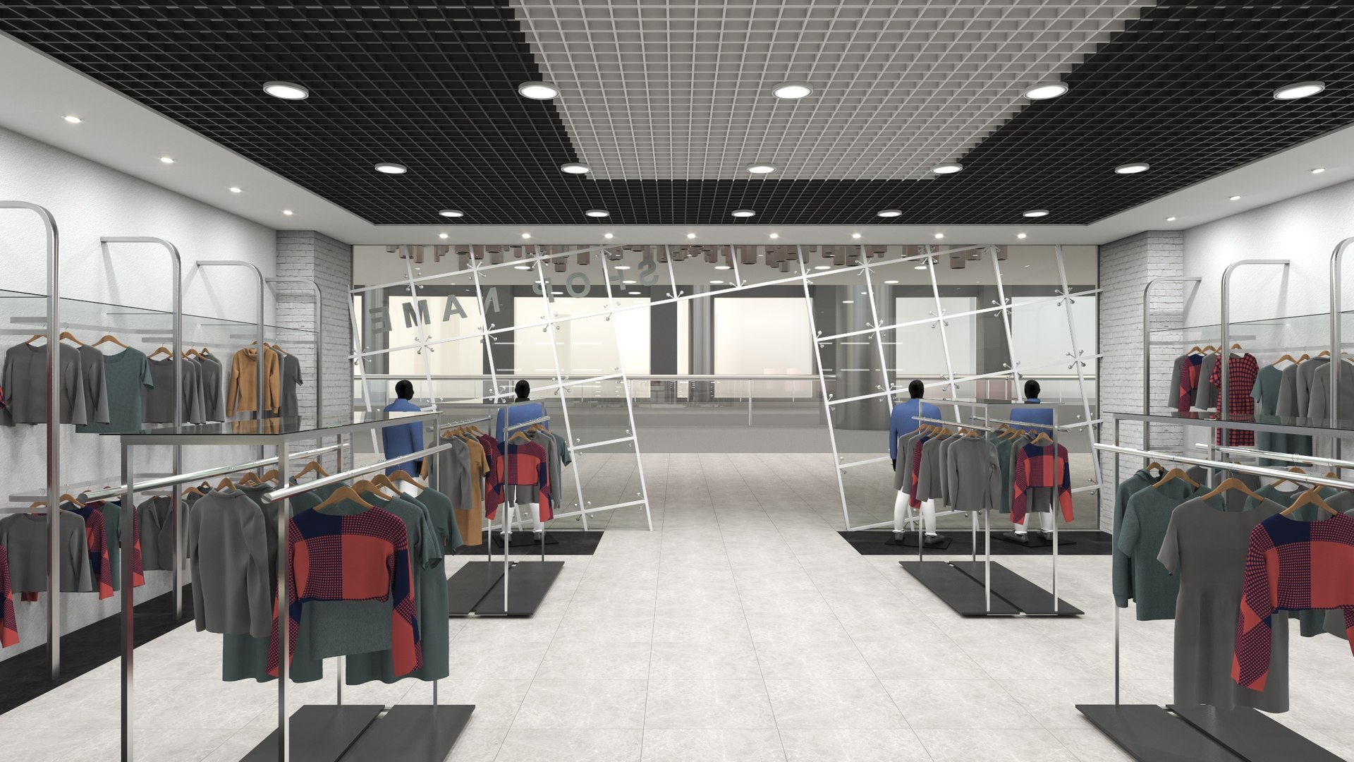 3D Clothing store interior model - TurboSquid 1893506
