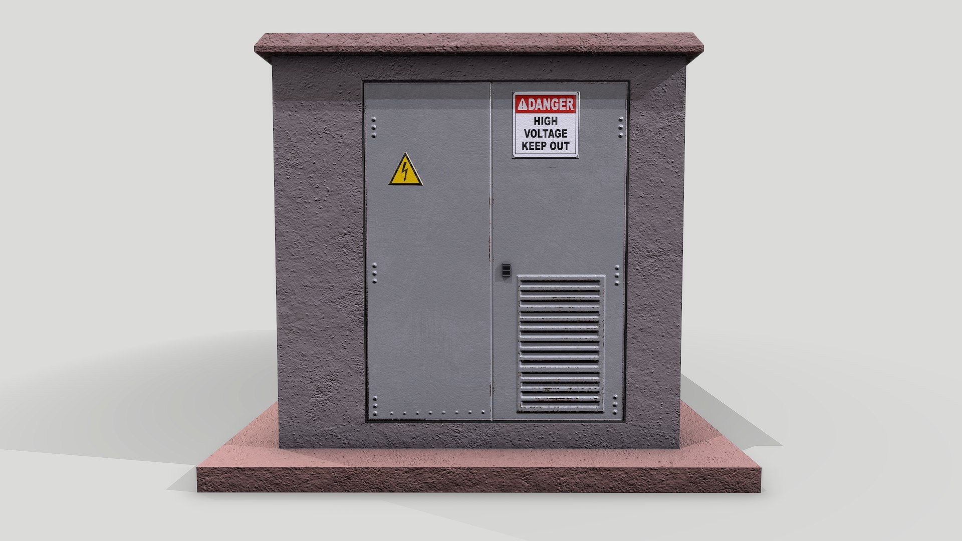 3D Model Electric Substation Transformer Building - TurboSquid 1942698