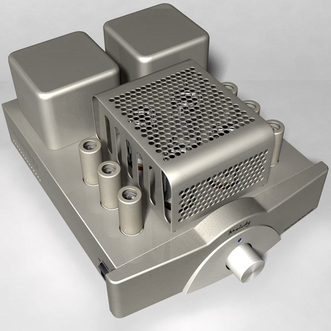 Hi-fi Vacuum Tube Stereo 3d Model